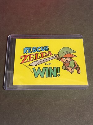 1989 Topps Nintendo Rescue Zelda and Win! Game Tip Sticker Card #22 ...