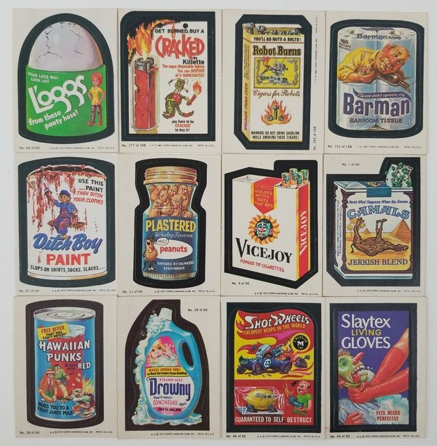 Vintage 1979-80 Topps Wacky Packages Sticker Trading Cards (Lot of 48 ...