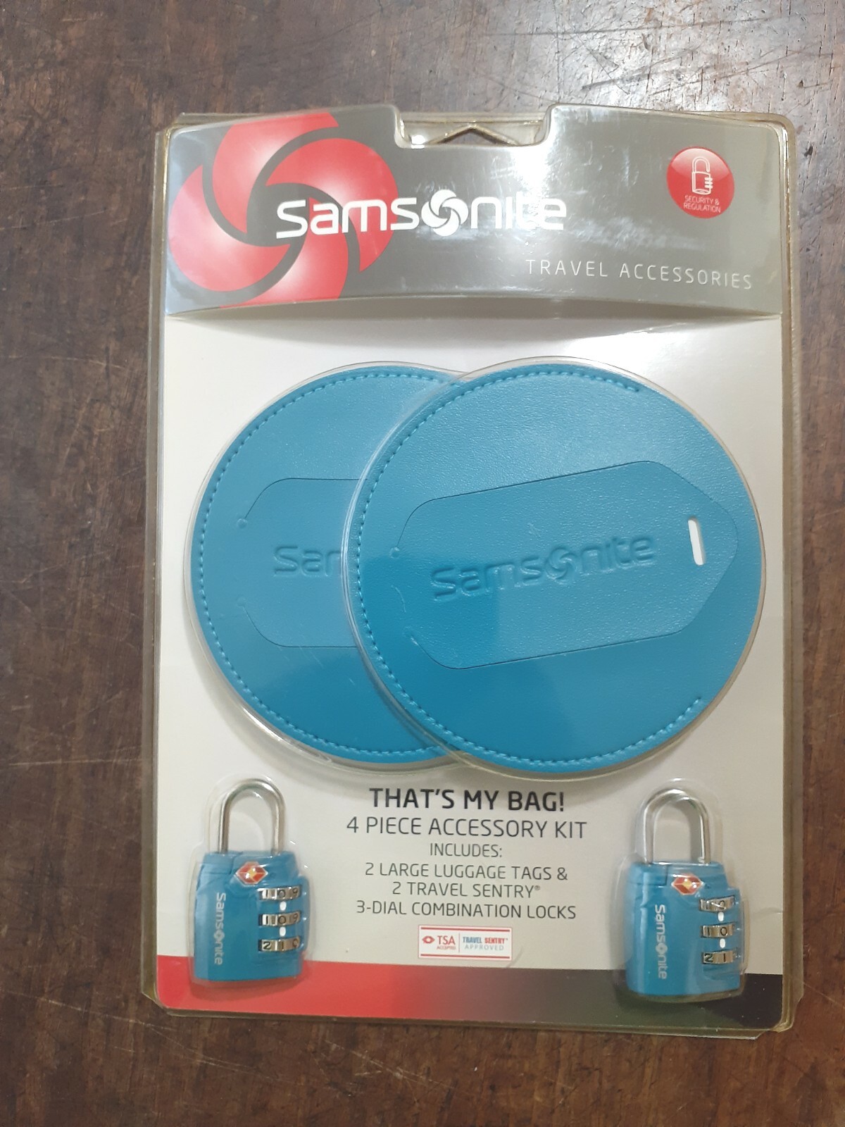 Samsonite Travel 4 Piece Accessory Kit 3-Dial Combination Locks And ...