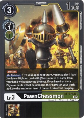 Digimon Card - (NM) PawnChessmon BT13-064 Foil Rare - Bandai | eBay