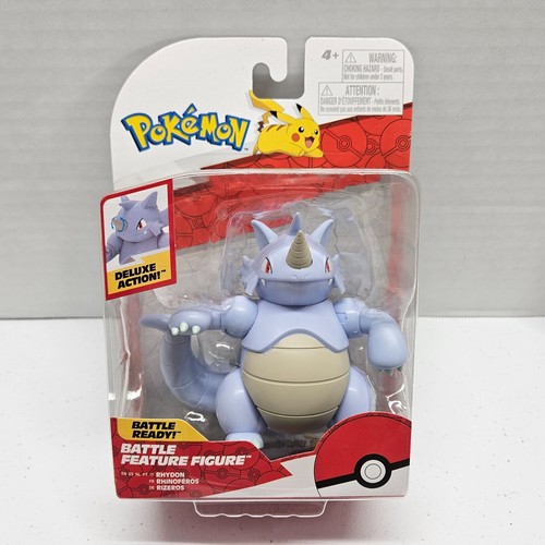 Pokemon RHYDON - Deluxe Battle Action Figure Nintendo Jazwares - NEW ...