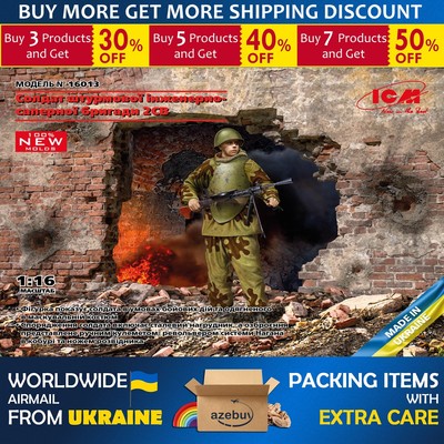 Soviet Assault Engineer-Sapper WW2 Plastic Model Kit 1/16 Scale ICM ...
