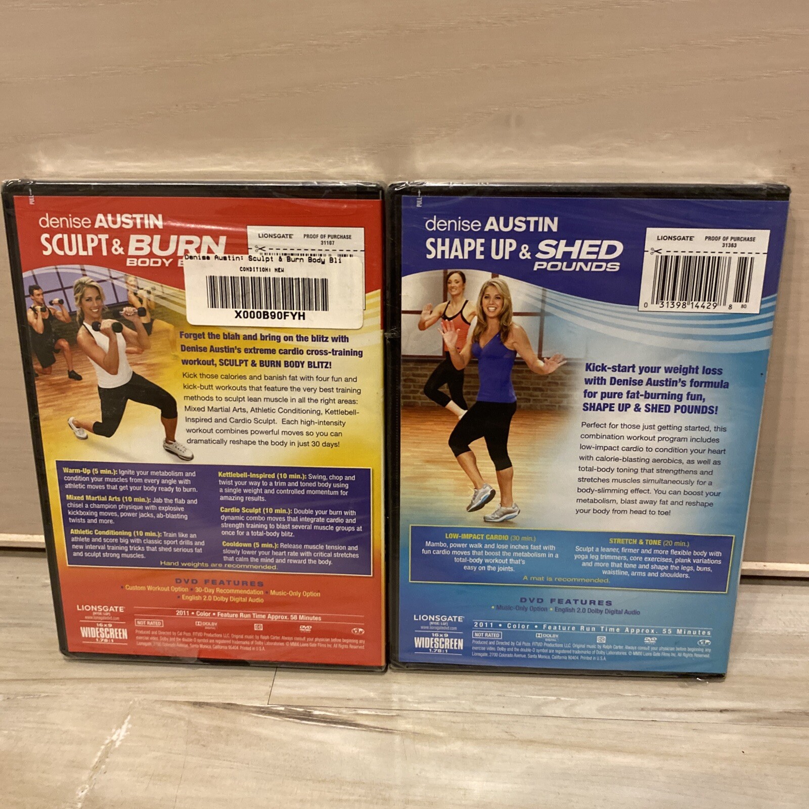 Denise Austin: Sculpt Burn Body Blitz Cross Training & Shape Up & Shed ...