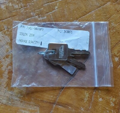 NEW! OEM Genuine HARLEY DAVIDSON KEY SET CODE 00F0 / 0BV3 Sportster XL ...