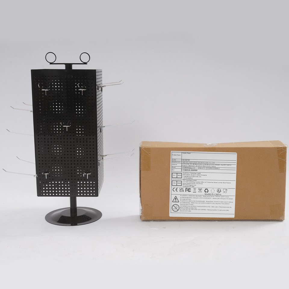 Metal Rotating Jewelry Display Stand Multi Pegboard DIY Display Stand W ...