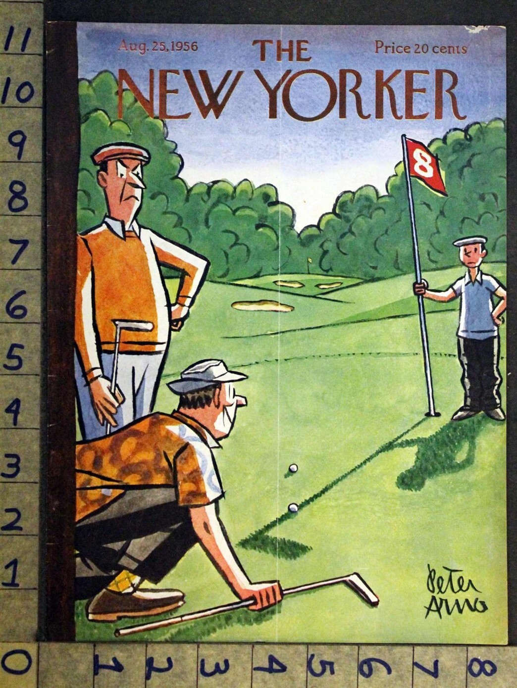 1956 SPORTING MEN GOLF CARTOON HUMOR PETER ARNO ARTIST NEW YORKER COVER ...