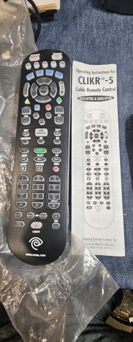 NEW Universal Clikr -5 cable remote control ur5u-8780L-8790L-tw7 SEALED ...