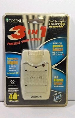 Greenlite NL/WH/3/1/CD/1 - LED 3-in-1 Night Light, Emergency Light ...