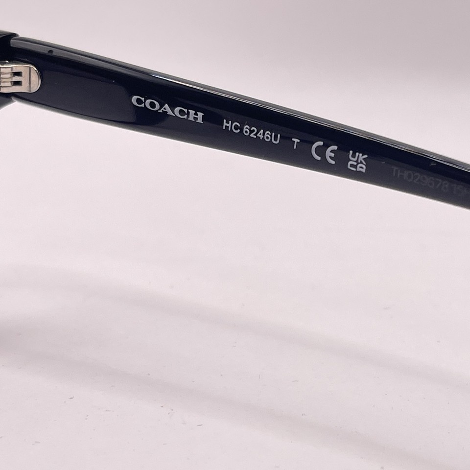 Coach Womens Square Butterfly C Logo Full Rim Eyeglasses HC6426U Black ...