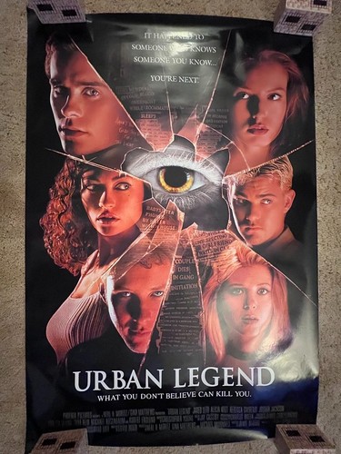 ROLLED Urban Legend 1998 Horror Movie Poster 26.5x39.5 Jared Leto ...