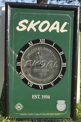 Skoal 21.5"x13" Hanging Clock. Works. | eBay