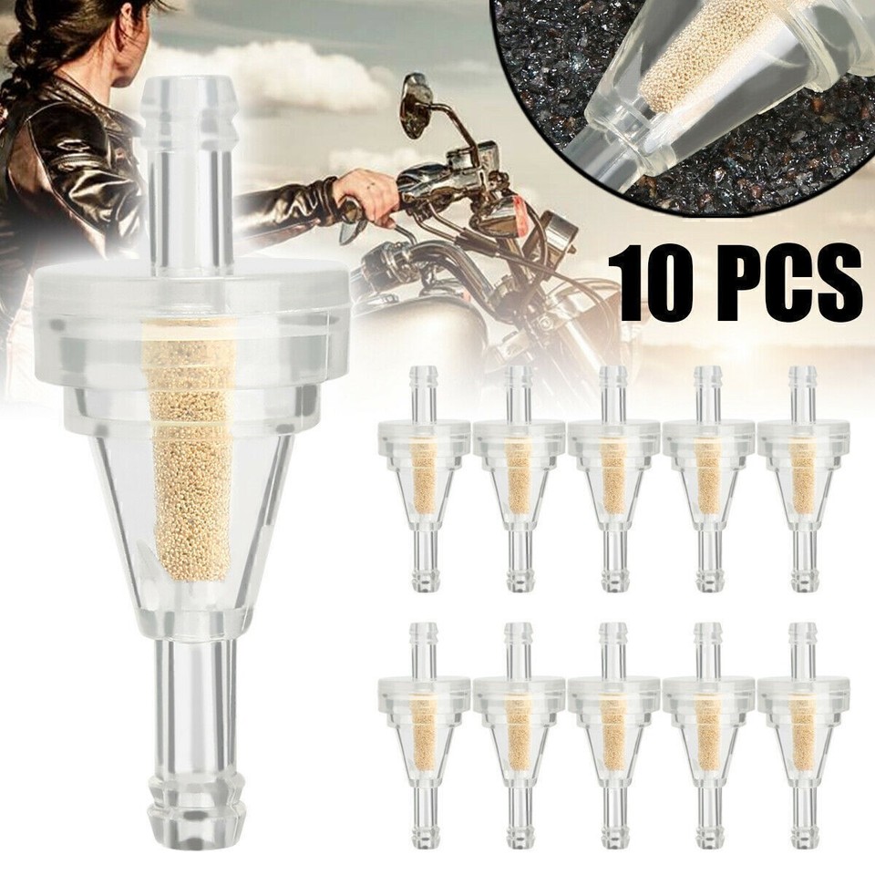 10x 1/4" 6.3mm Universal Motorcycle Small Engine Inline Carb Fuel Gas ...