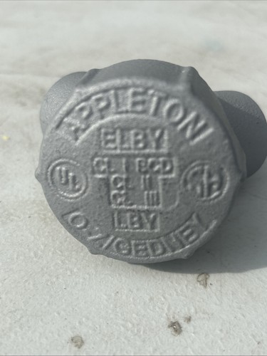 Appleton ELBY50 Capped Elbow; 90Deg; 1/2NPT; Explosion Proof | eBay