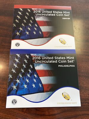 2016 U.S. Mint Set. Complete. 26 coin set. Includes 13 each "P" and "D" Mint | eBay