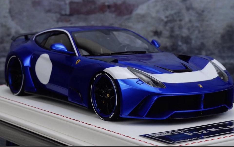 Ferrari F12 N-LARGO NOVITEC (Metallic Blue) [Davis & Giovanni] 1/18 ...
