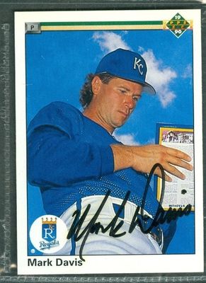 Mark Davis Baseball Auto 1990 Upper Deck '90 Signature Autograph Signed ...
