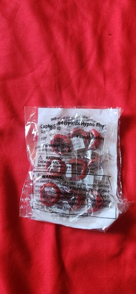 Captain Underpants Scholastic Hypno Ring Rare Holographic | eBay