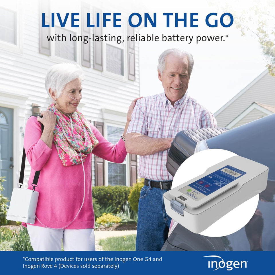 Inogen G4 Battery, Rove 4 Battery, Inogen One G4 BA-408 8-Cell Large ...