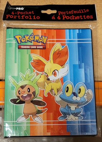 ULTRA PRO POKEMON 4-POCKET BINDER/PORTFOILIO XY CHESPIN, FENNEKIN AND ...