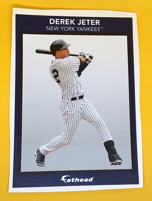 Derek Jeter Yankees MLB FATHEAD Small Ad Panel Poster 6” x 4" Graphics ...