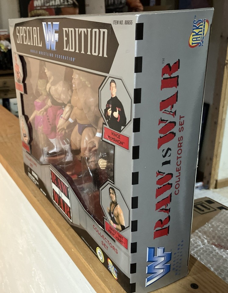 VTG WWF Raw Is War Special Edition Collectors Set 4 Figures 1997 NEW ...