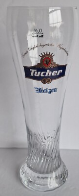 Tucher Weizen 0.5L German Pilsner Beer Glass 10"Tall | eBay