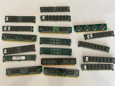 COMMODORE & OTHER VINTAGE COMPUTER 72 PIN MEMORY RAM CHIP PART LOT NEW ...