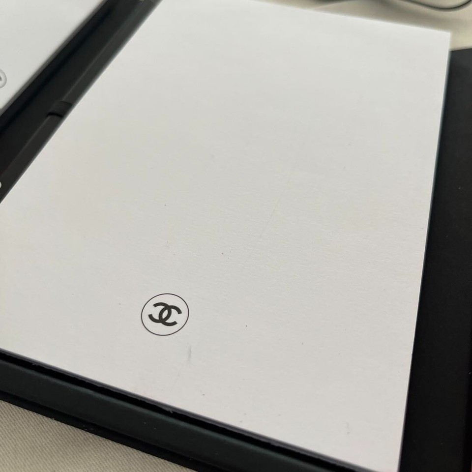 CHANEL LA Collection Sticky Note Notebook, Pencil/ Camellia Bookmark ...