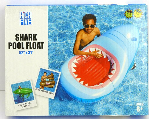 High Five Giant Inflatable Shark / Jaws Pool Float 52" x 31 ...
