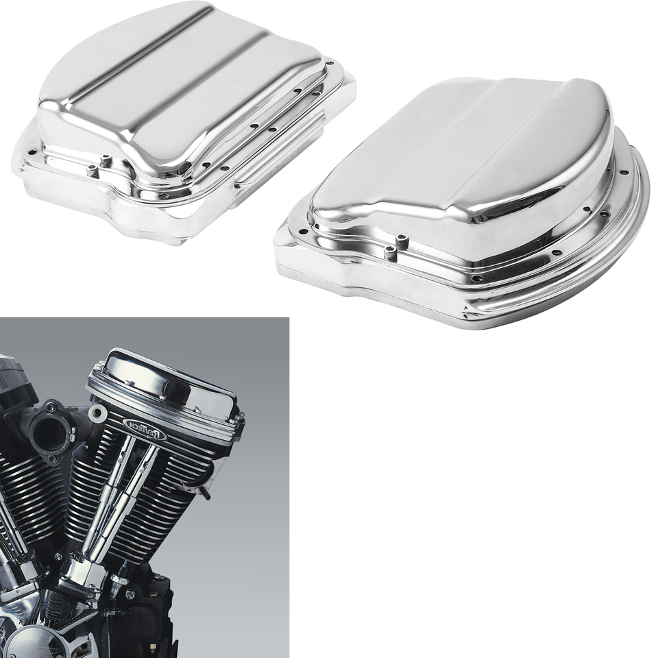 Chrome Panhead Valve Rocker Top Covers Fit For Harley Evolution Big ...