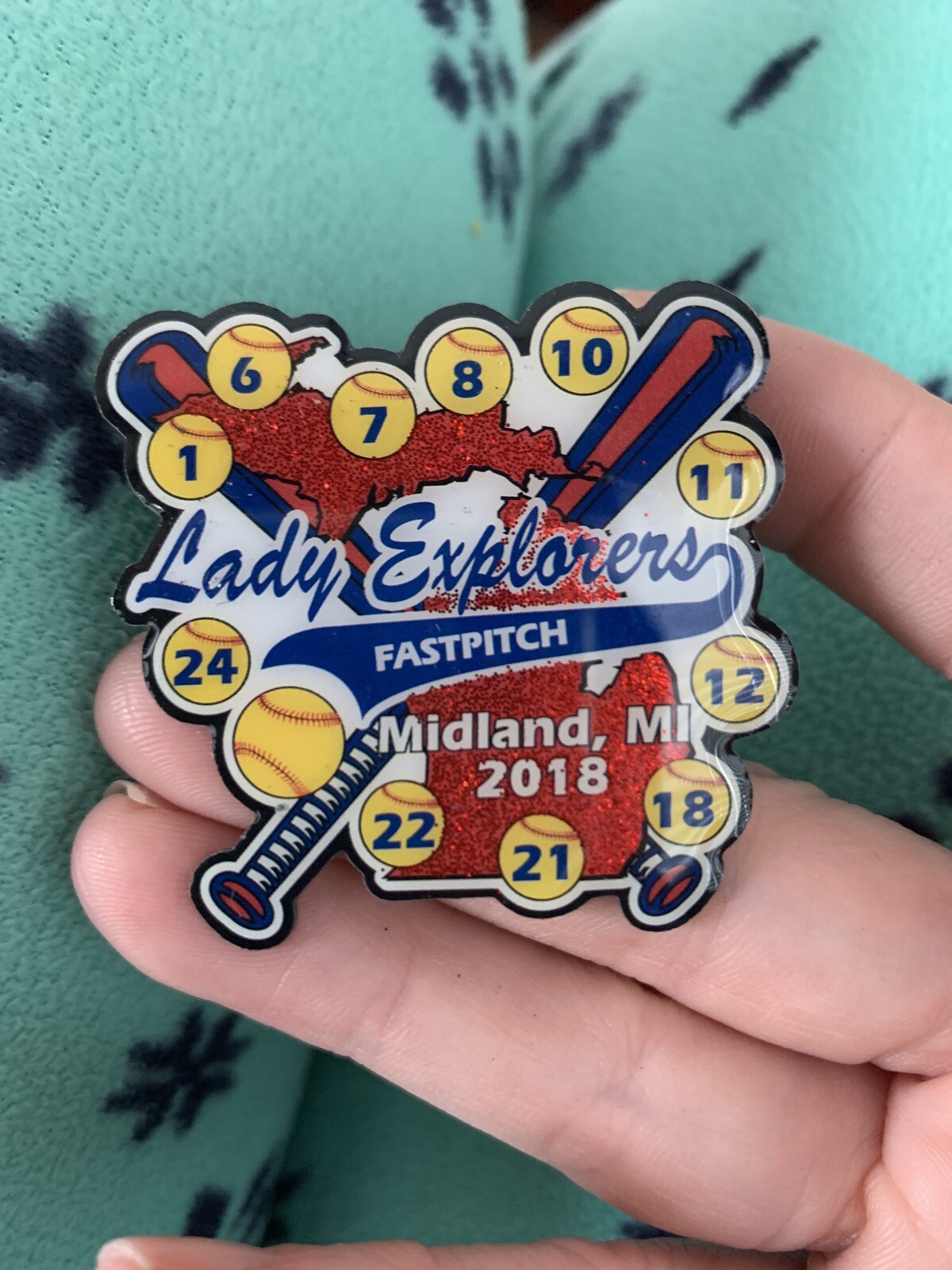 Lady Explorers Fastpitch 2018 Midland, MI Travel Softball Lapel Pin ...