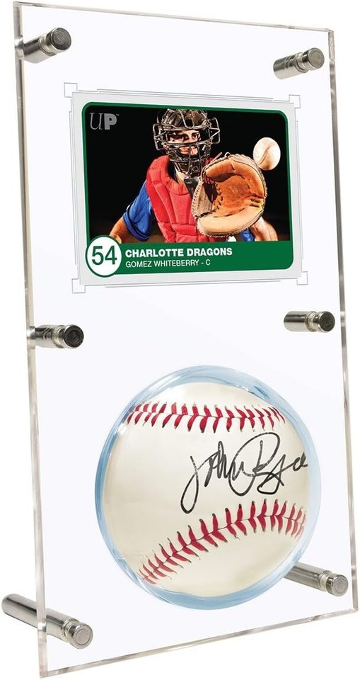 Ultra Pro Baseball Collectors Clear Ball & Card Flip Display NEW SEALED ...