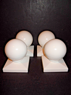 White Plastic Fence Post Top Pyramid White PVC Vinyl Post Caps Fence