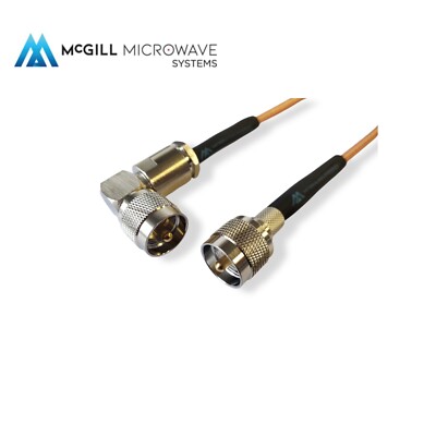 RG400 UHF Male RA to UHF male Coaxial Cable LOWEST LOSS Military spec ...