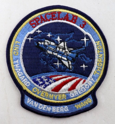 NASA Spacelab 3 STS 51-B Space Shuttle Challenger 4" In Diameter Patch | eBay