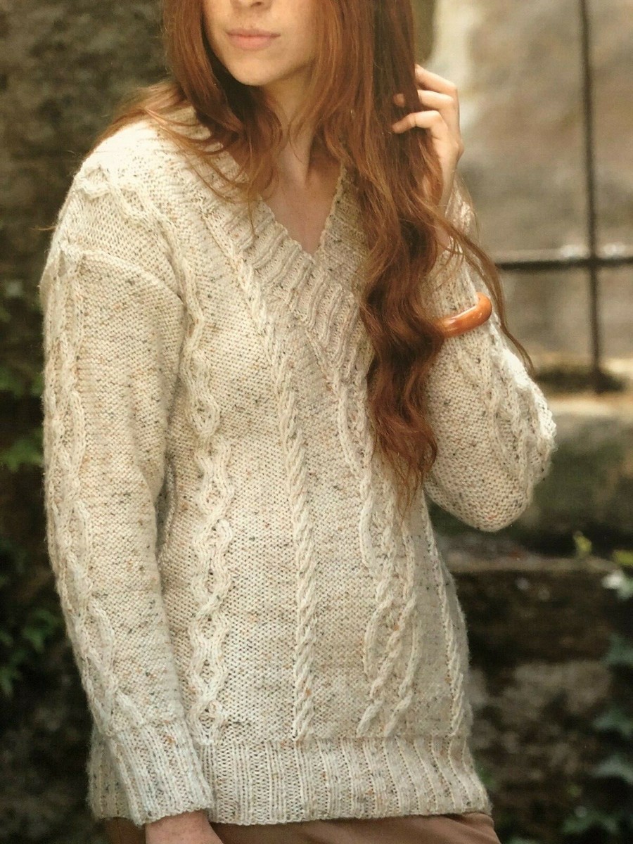V Neck Jumper Knitting Pattern