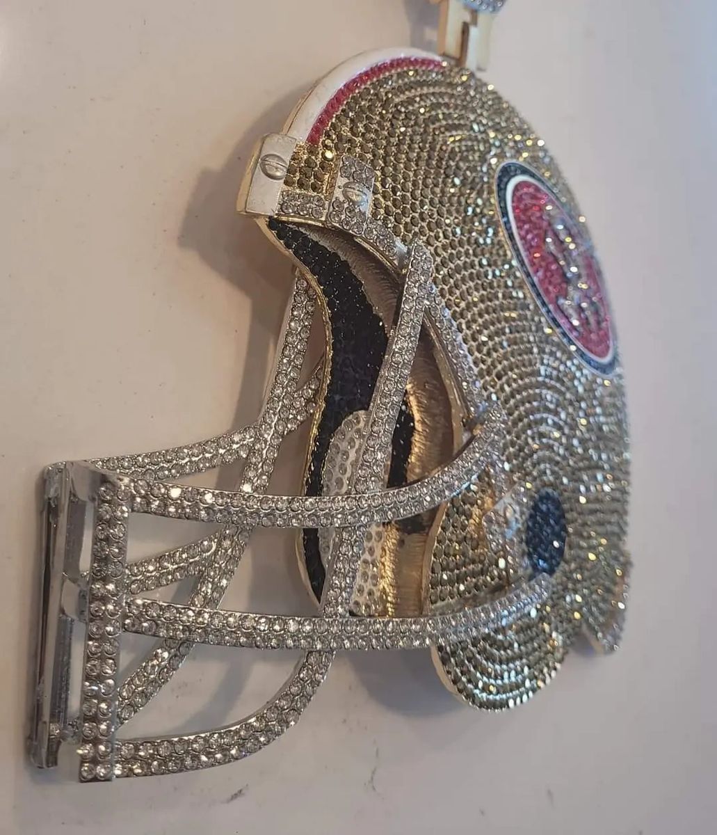 49ers Super Bling Helmet Medallion with chain | eBay
