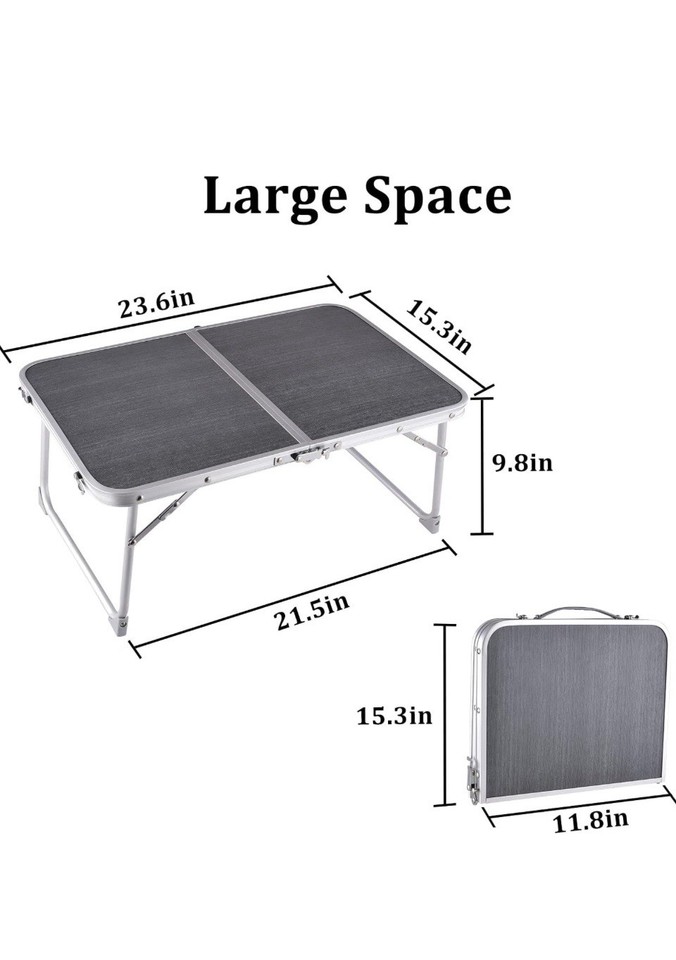 Foldable Laptop Bed Table Portable Study Lap Desk with Inner Storage ...