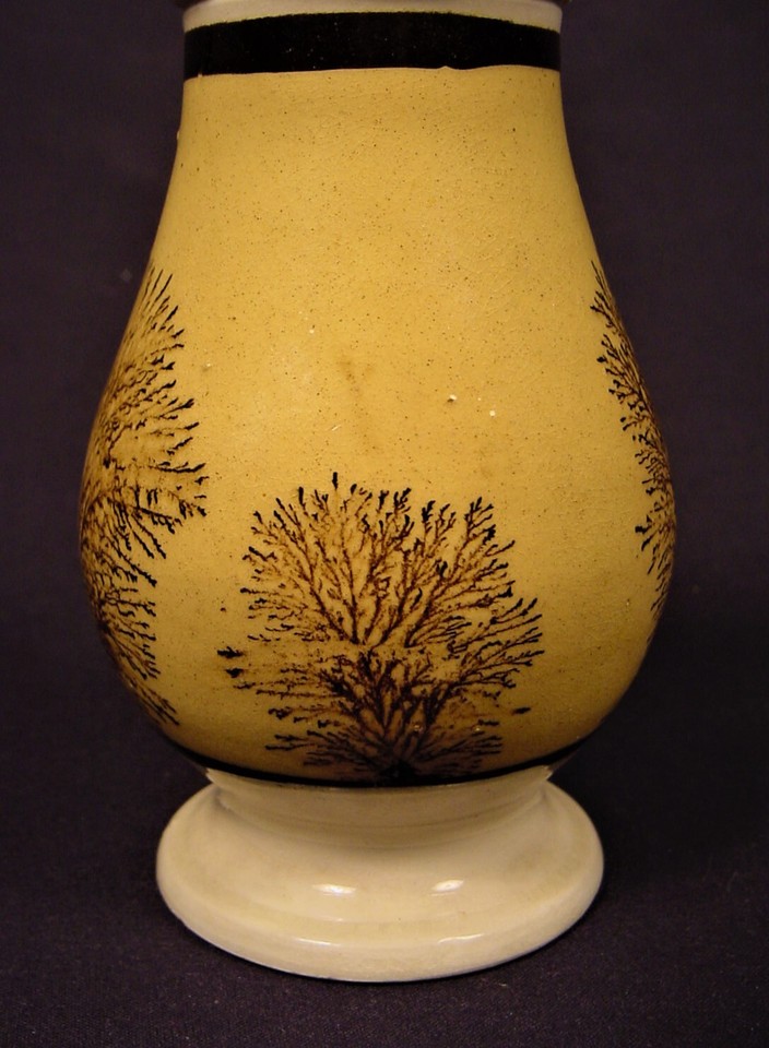 RARE 1820s MOCHA WARE DECORATED PEPPER POT MOCHAWARE PEARLWARE ...