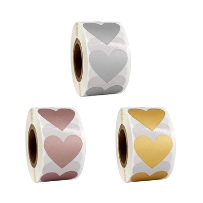 Heart Shape Scratch Sticker Scratch Sticker 25mm for Wedding Valentines ...