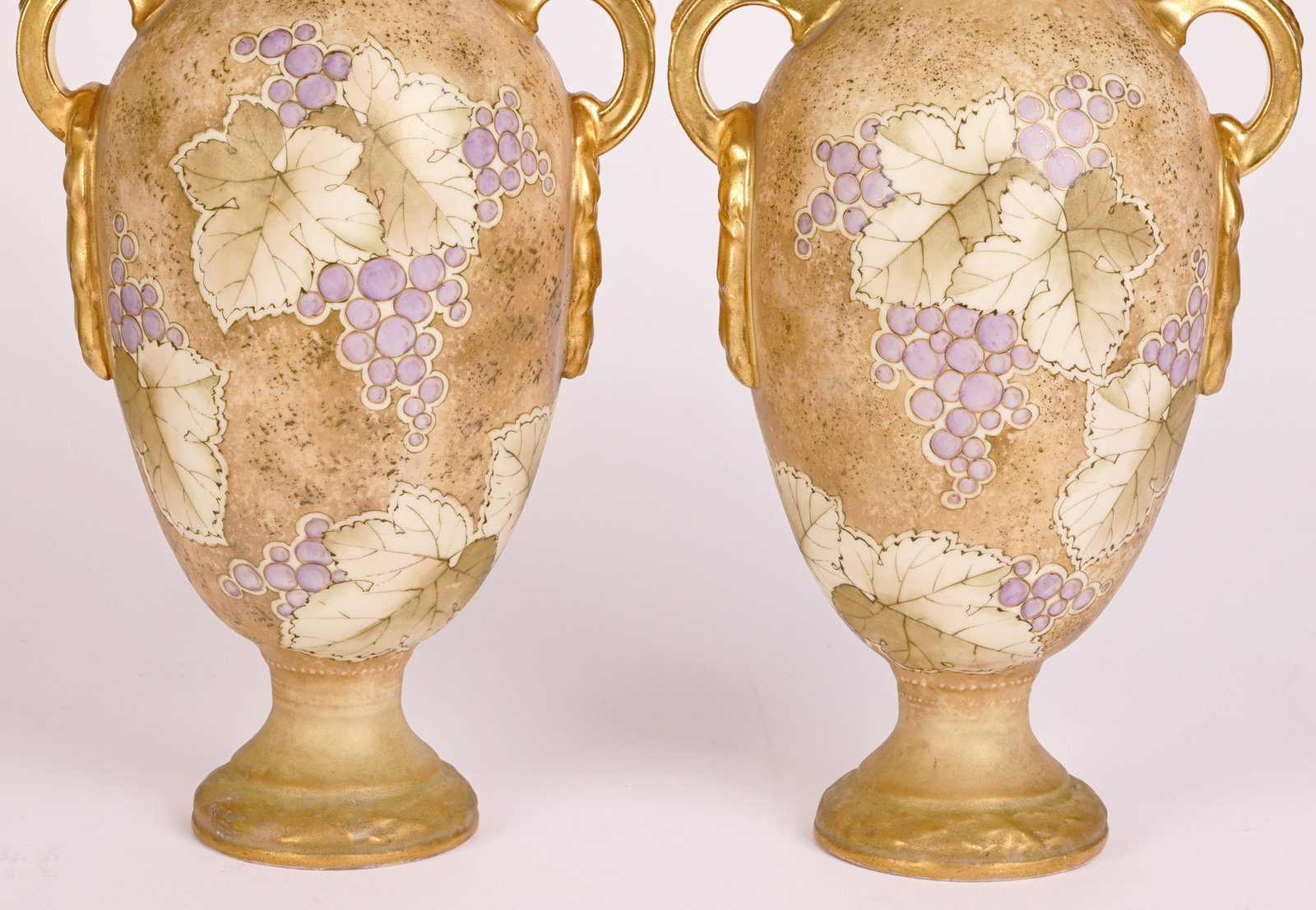Turn Teplitz RSK Amphora Pair Art Nouveau Hand-Painted Twin Handled ...
