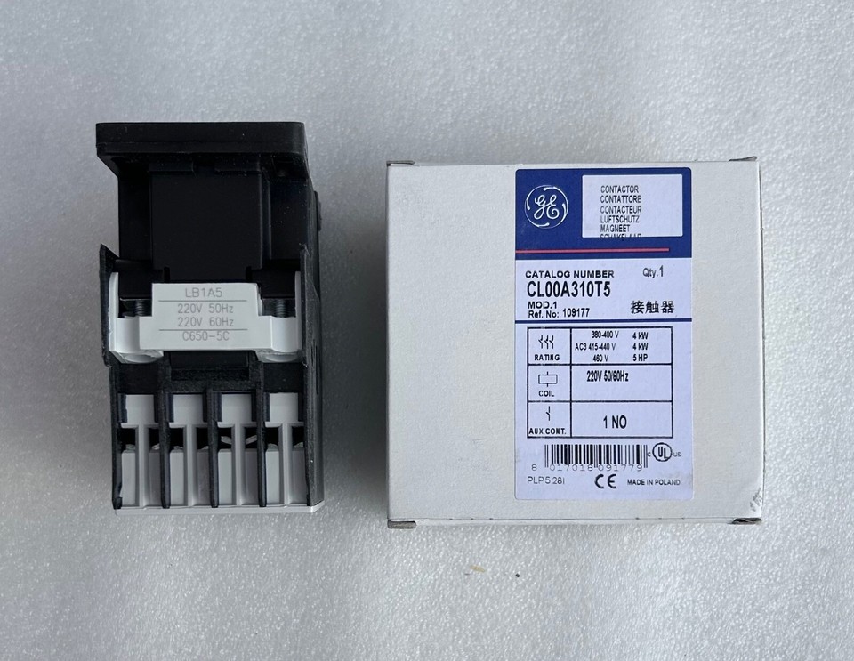 GE CL00A310T Contactor 220V 50/60 HZ Coil | eBay