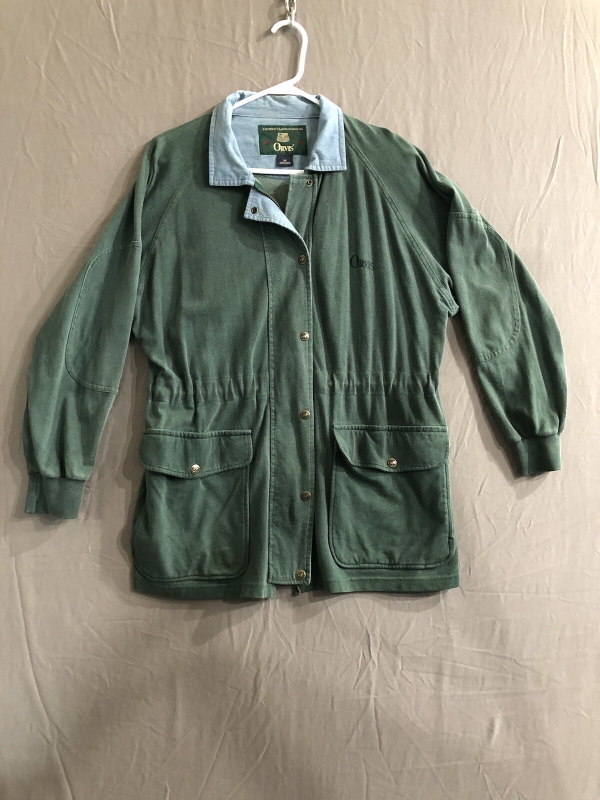 ORVIS ~ Utility Field Jacket Khaki ~ MEDIUM Tactel Aq… - Gem