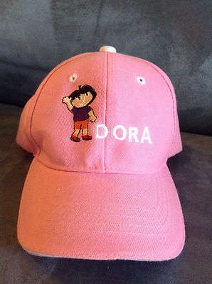 PINK DORA THE EXPLORER TODDLER GIRL BASEBALL CAP HAT - VERY GENTLY USED ...