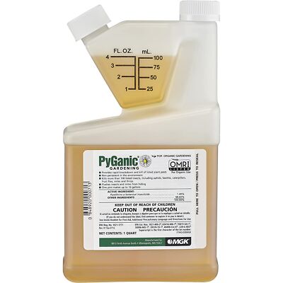 Pyganic Garden Organic Liquid Gardening Insecticide Concentrate, 32 ...