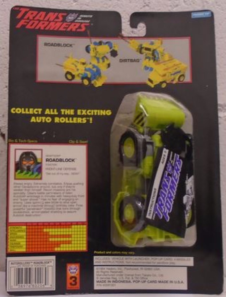 Transformers Generation 2 Roadblock Auto Rollers Constructicon ...