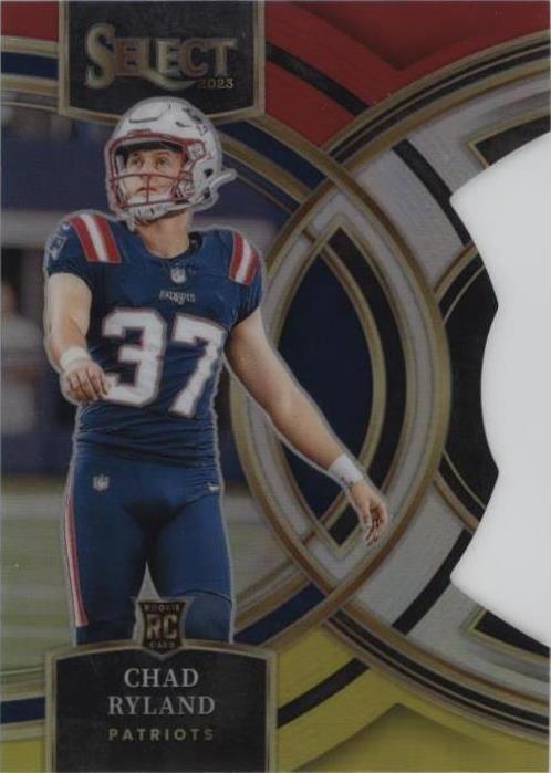2023 Panini Select - Premier Level Chad Ryland #122 Red & Yellow Prizm ...