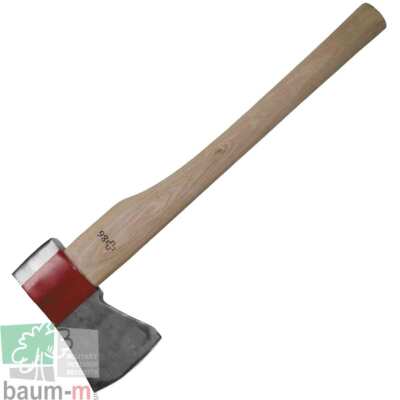 Axt mit Holzstiel gehärteter Stahl 58 cm lang Holz hacken massiv Robust ...