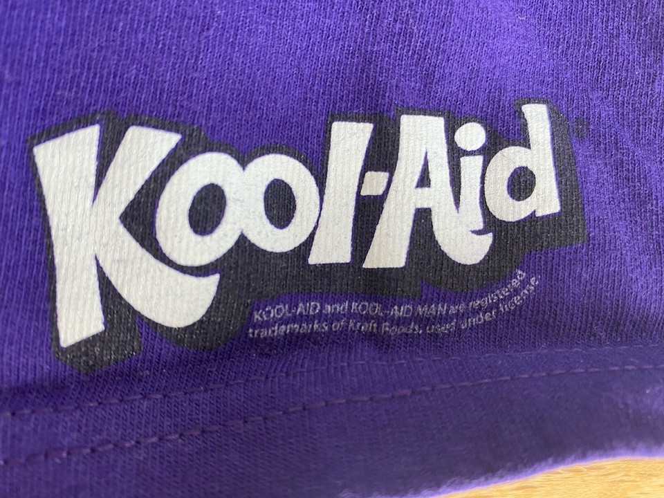 KOOL AID Purple Graphic T Shirt Youth 18 Short Sleeve Kool Aid Man | eBay