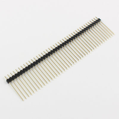 10Pcs Gold Plated 2mm Pitch Male 40 Pin Single Row Long Pin Header ...